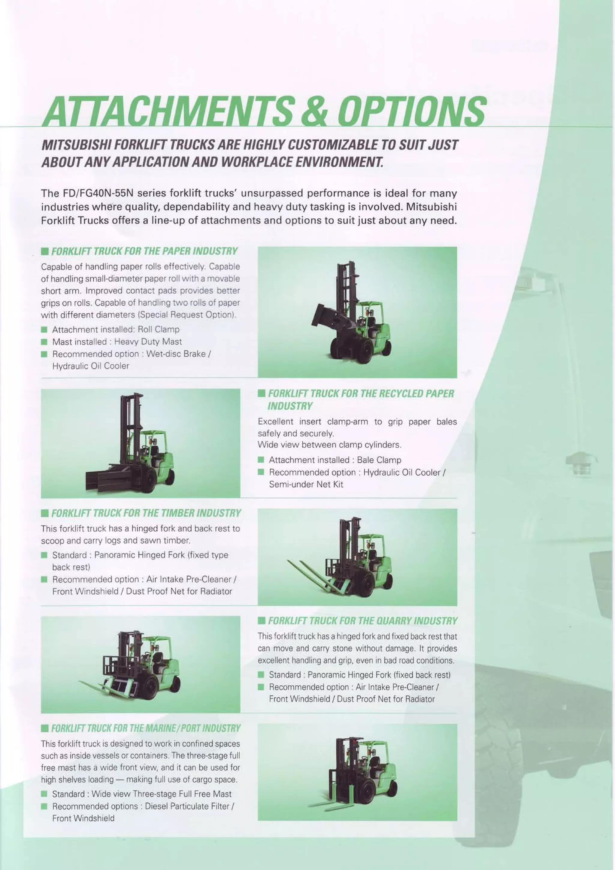 Brosur mitsubishi forklift 5 ton | PDF