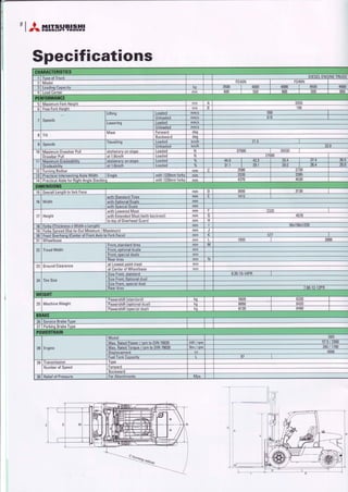 Brosur mitsubishi forklift 5 ton | PDF