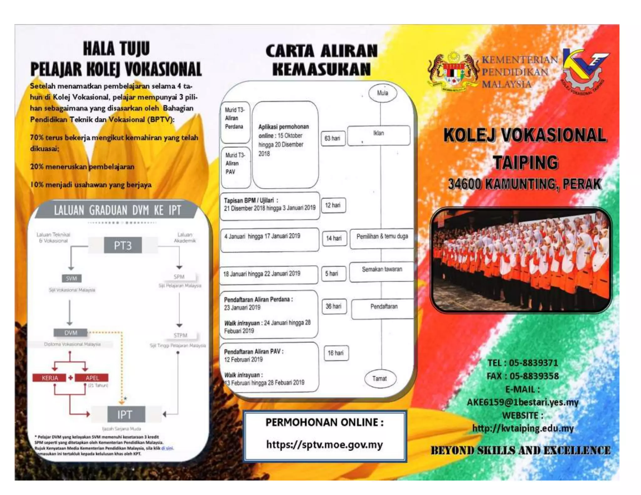 JOM MASUK KOLEJ VOKASIONAL TAIPING BAGI SESI 2019 | DOCX