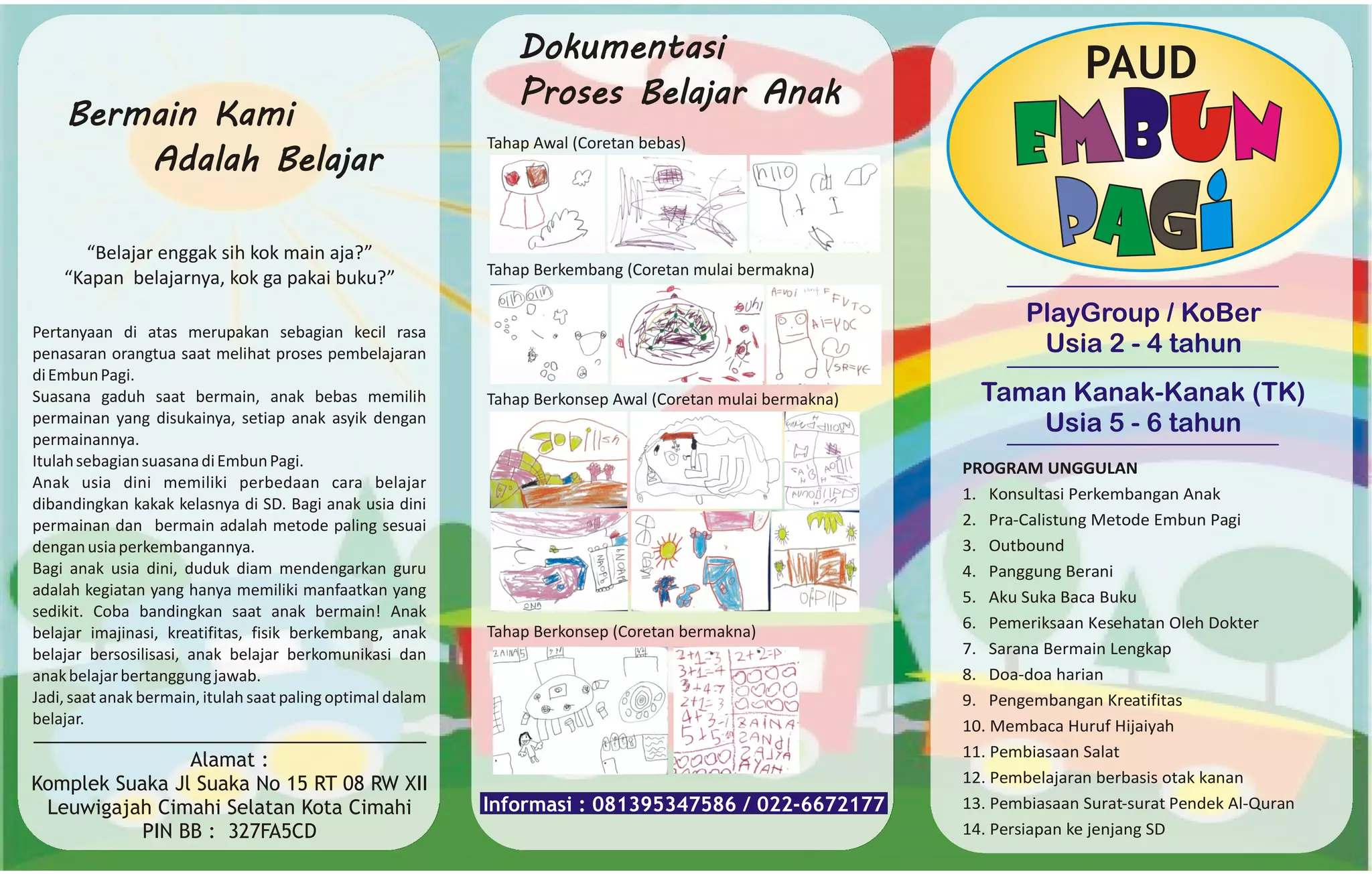 Brosur paud embun pagi cimahi selatan th 2013 kedua | PDF