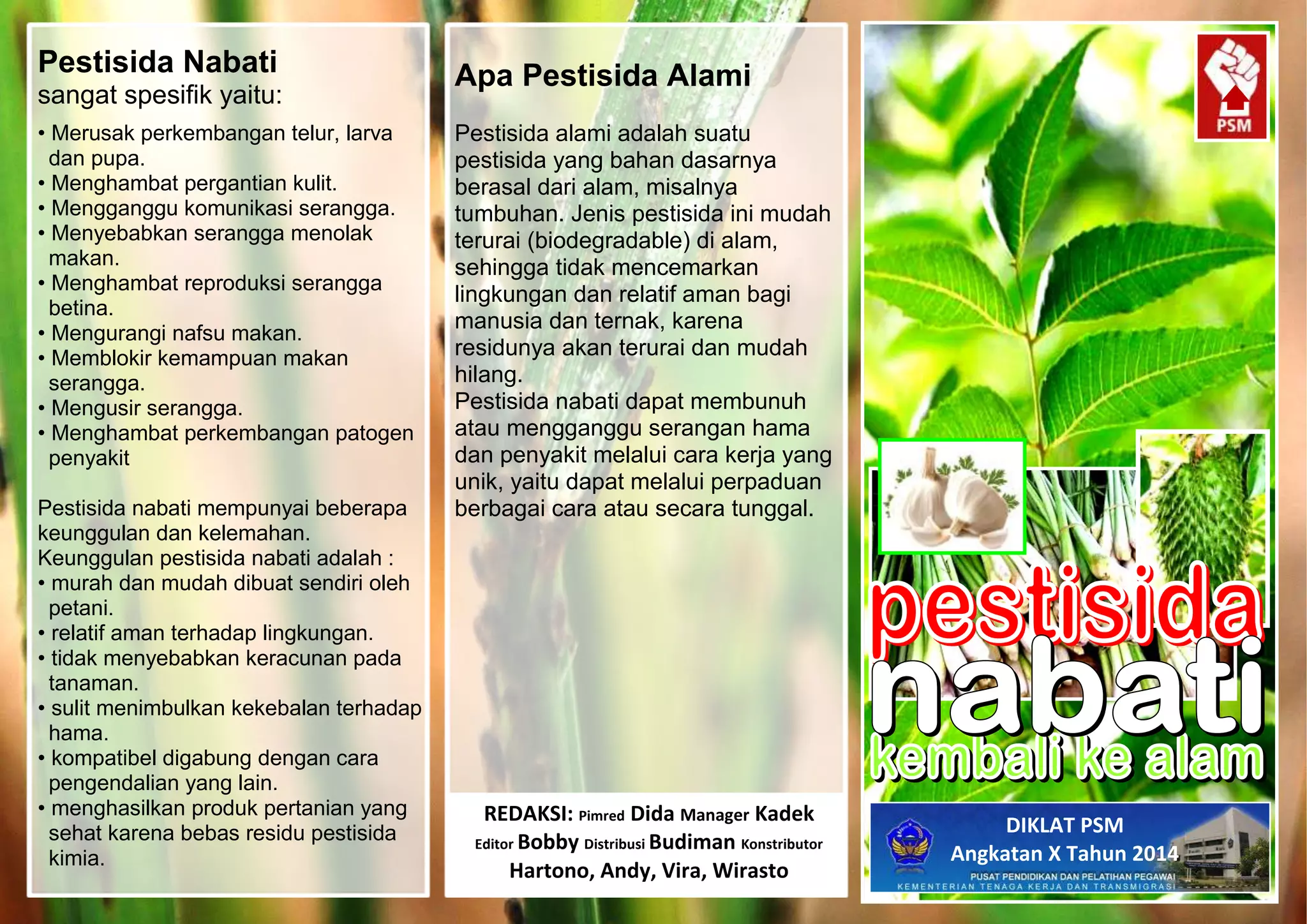 Brosur Penyuluhan Pestisida Nabati | DOC