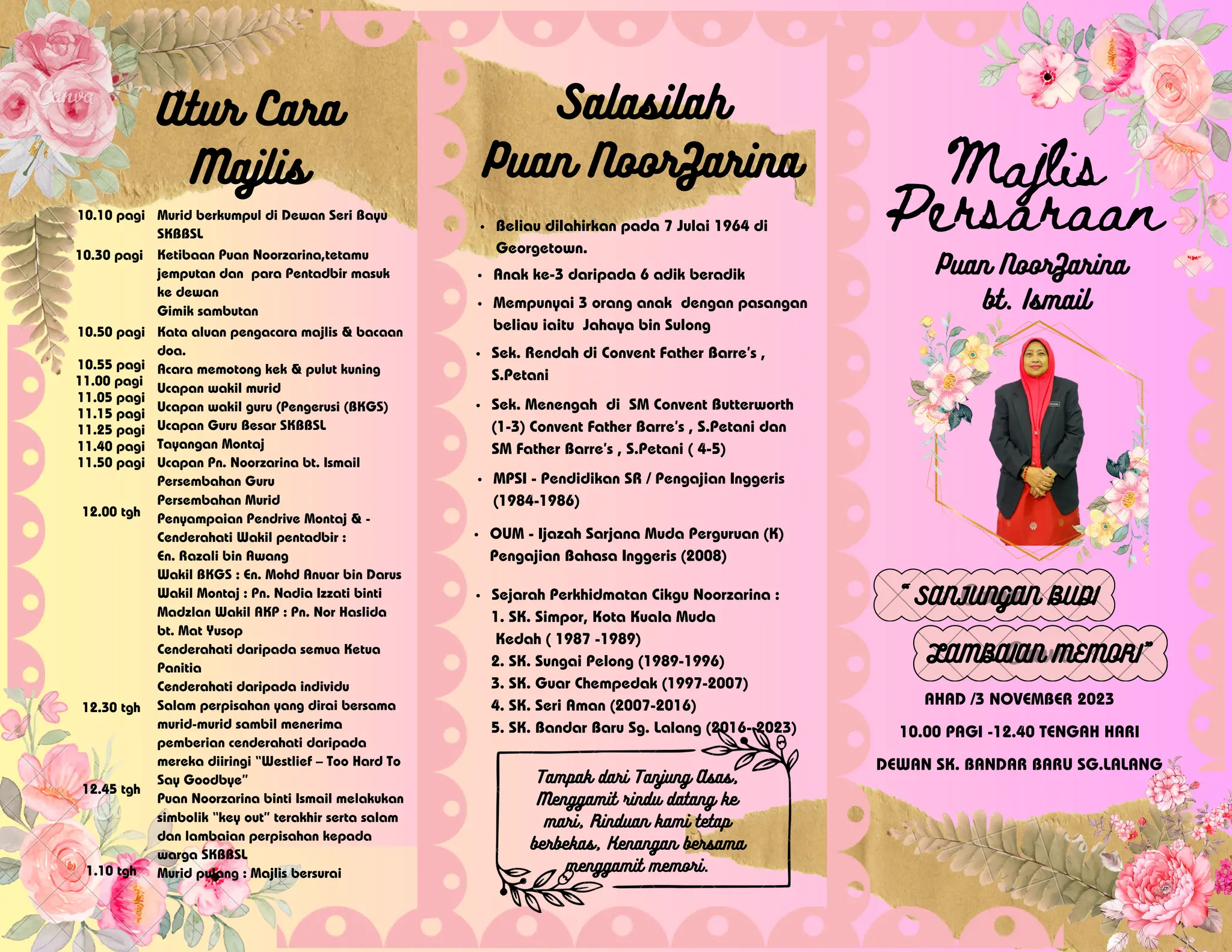 BROSUR PERSARAAN PUAN ZARINA NEW 2023/2024 | PPT