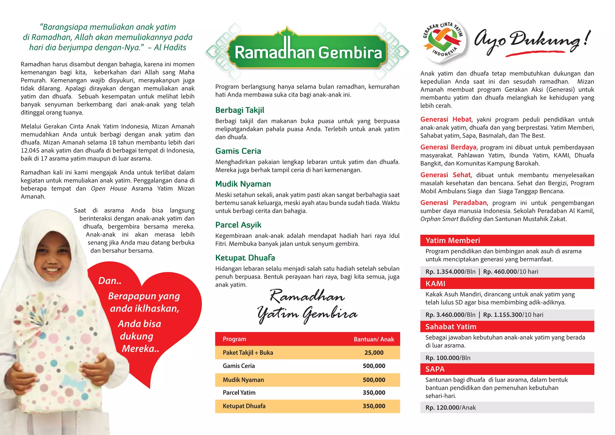 Brosur Program Ramadhan Mizan Amanah | PDF