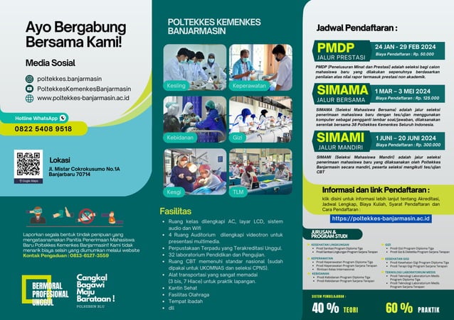 Brosur penerimaan mahasiswa baru Poltekkes | PPT