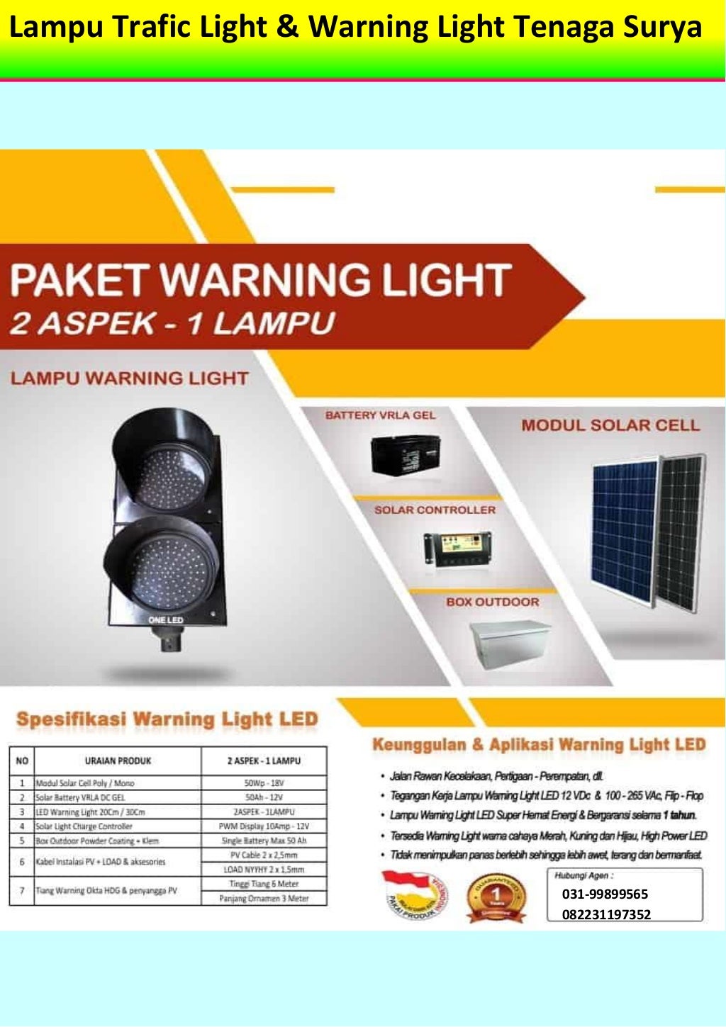 Brosur Lampu Tenaga Surya 2023 || Strom Indonesia 082232297477 | PDF