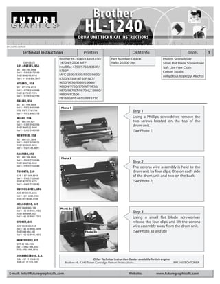 Brother hl 1240 drum | PDF