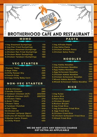 Brother_Hood_Cafe_Menu | PDF