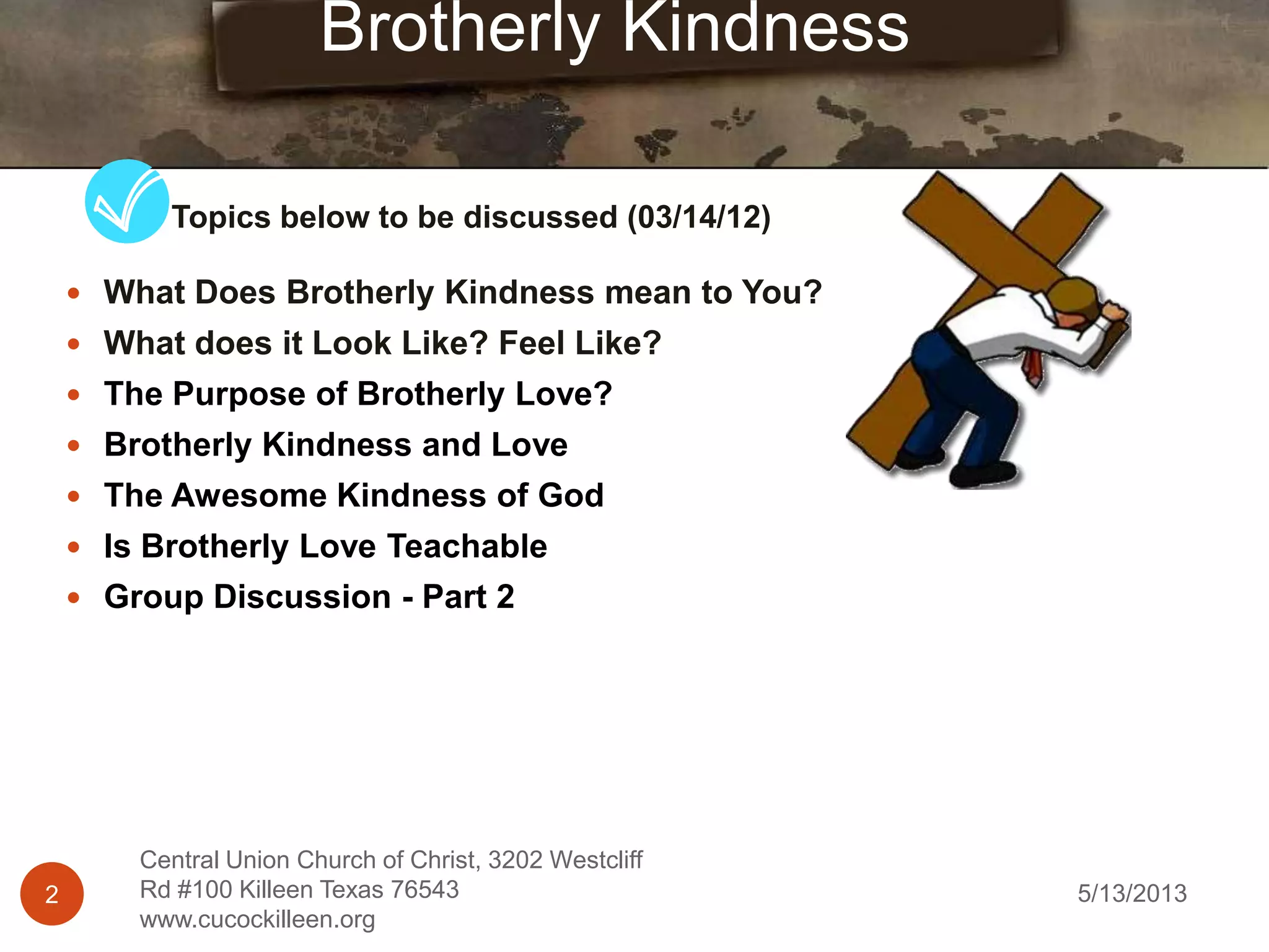 Brotherly Kindness | PPT