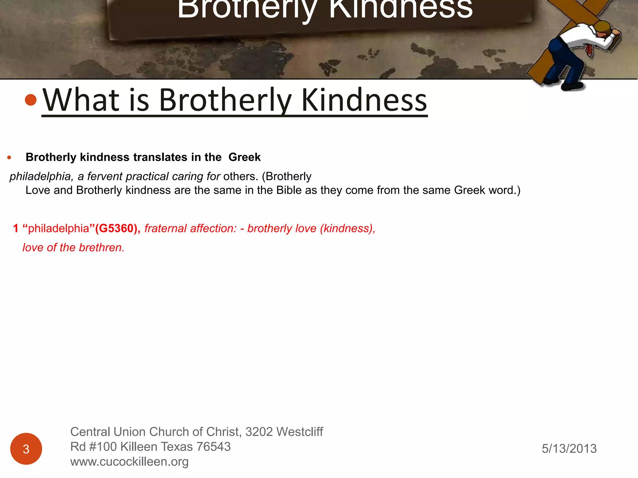 Brotherly Kindness | PPT