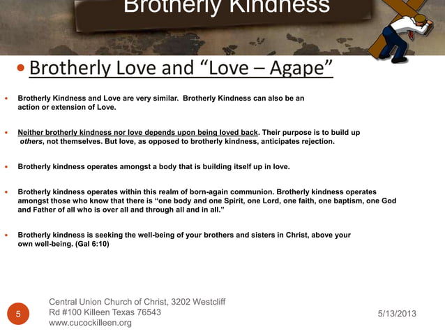Brotherly Kindness | PPT