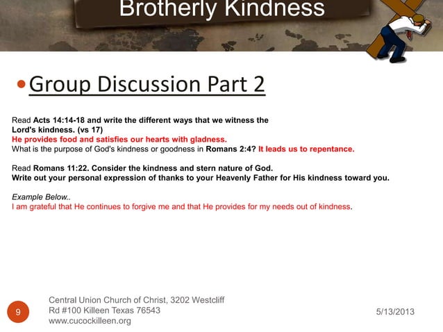 Brotherly Kindness | PPT