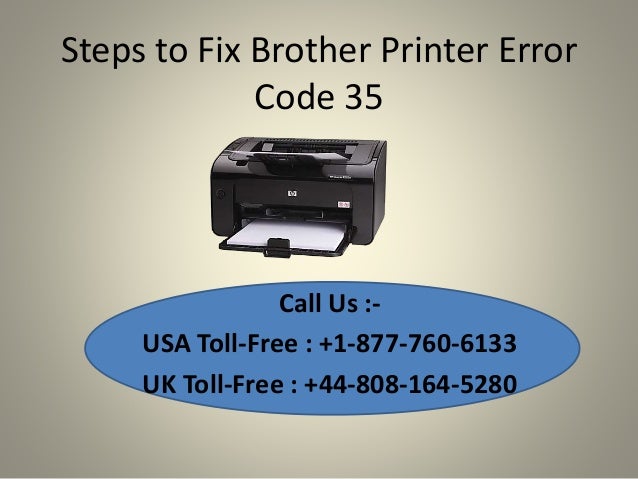Brother printer error code 35