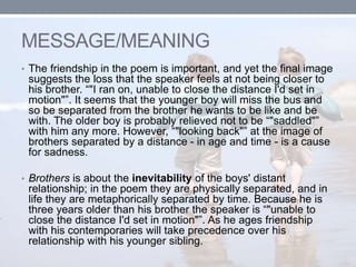 Andrew Forster: Brothers | PPTX