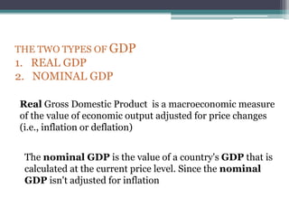 GROSS DOMESTIC PRODUCT | PPTX