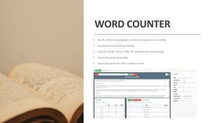 COUNTWORDSFREE - WORD COUNTER | PPT