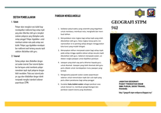 Broucher Geografi STPM | PDF