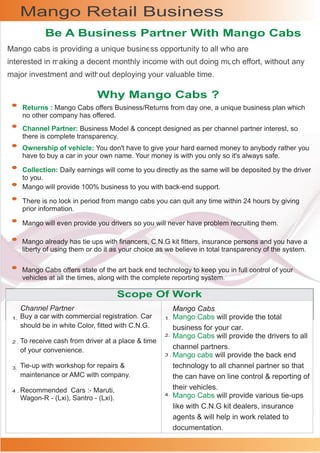 Mango Cabs | PDF