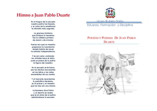 Brouchure Poesias y Poemas de Juan Pablo Duarte | DOCX