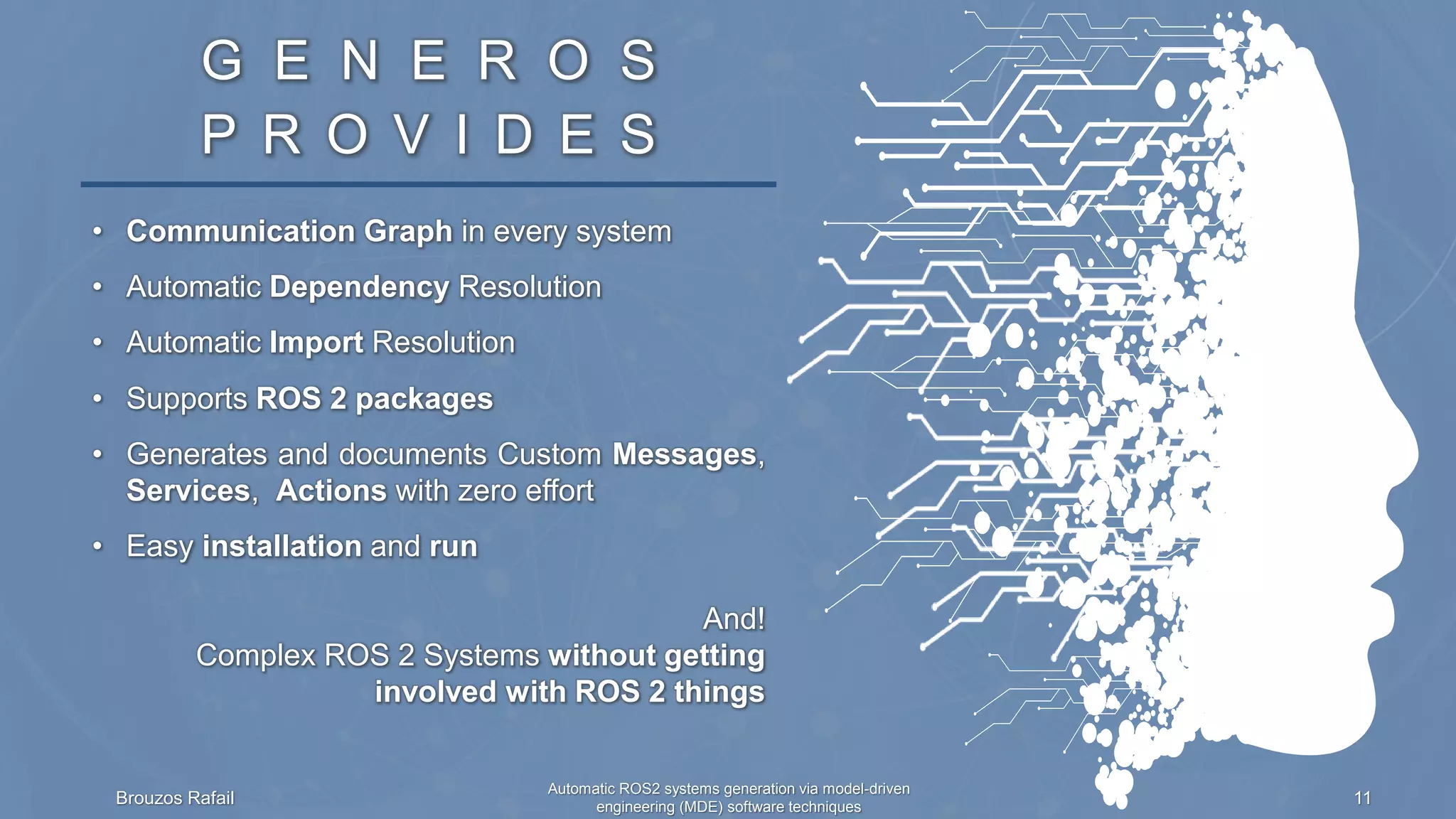 Automatic ROS2 systems generation via model-driven engineering (MDE) software techniques | PPT