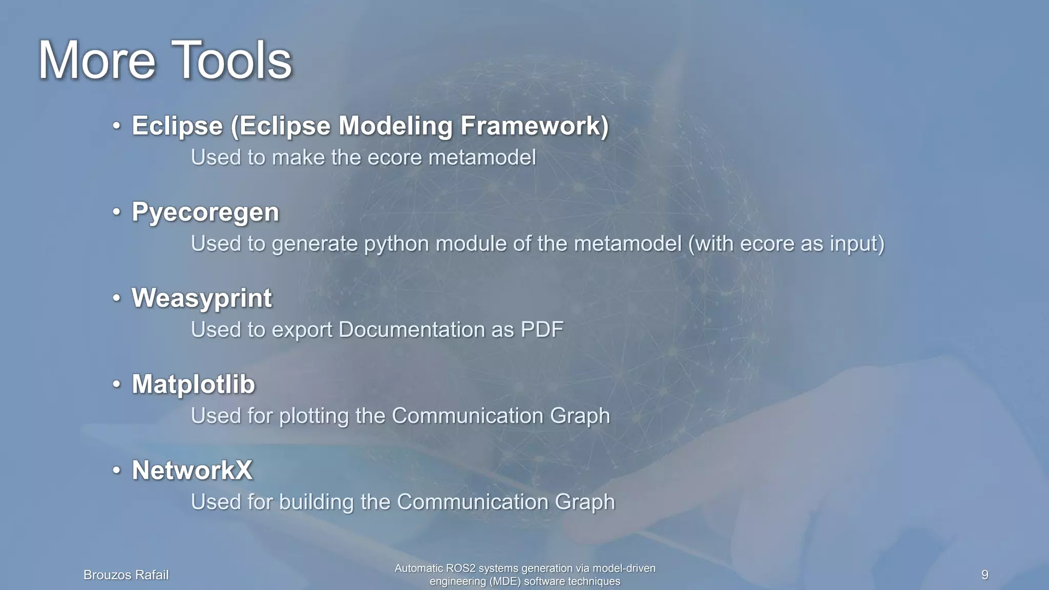 Automatic ROS2 systems generation via model-driven engineering (MDE) software techniques | PPT