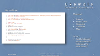 Automatic ROS2 systems generation via model-driven engineering (MDE) software techniques | PPTX