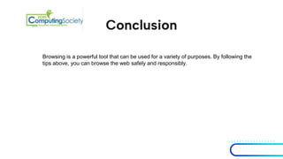 What is browsing and how browsing works. | PPTX | Browsers | Computer Software and Applications