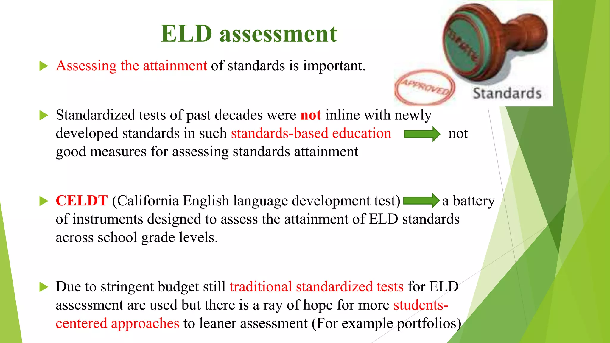 Standards based assessment | PPTX