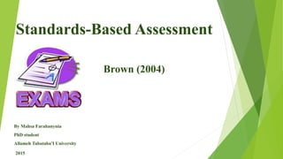 Standards based assessment | PPTX