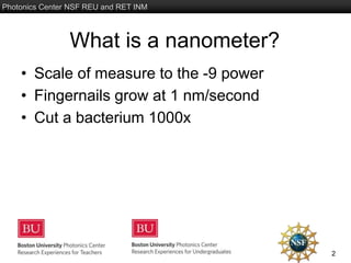 nanotechnology and the applications of it | PPTX