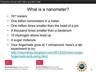 nanotechnology and the applications of it | PPTX