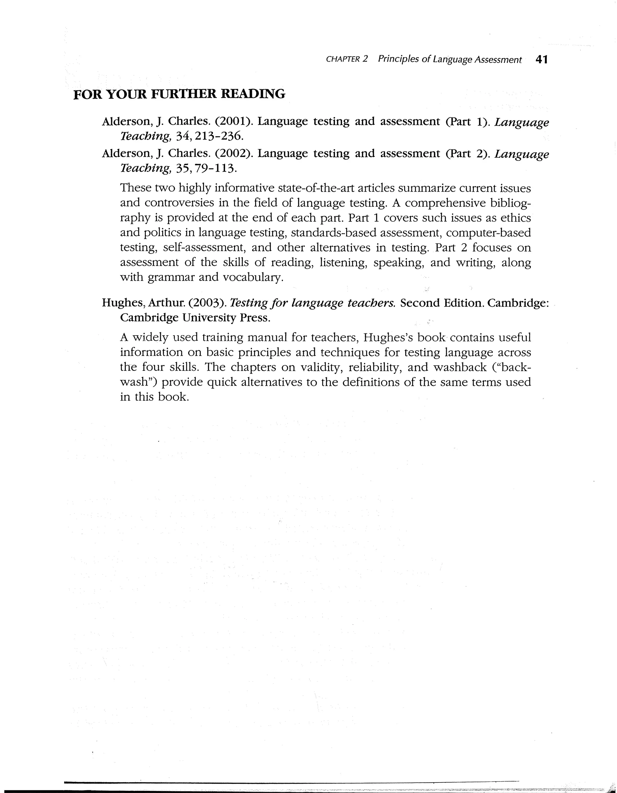 Principles of Language Assessment | PDF