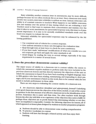 Principles of Language Assessment | PDF