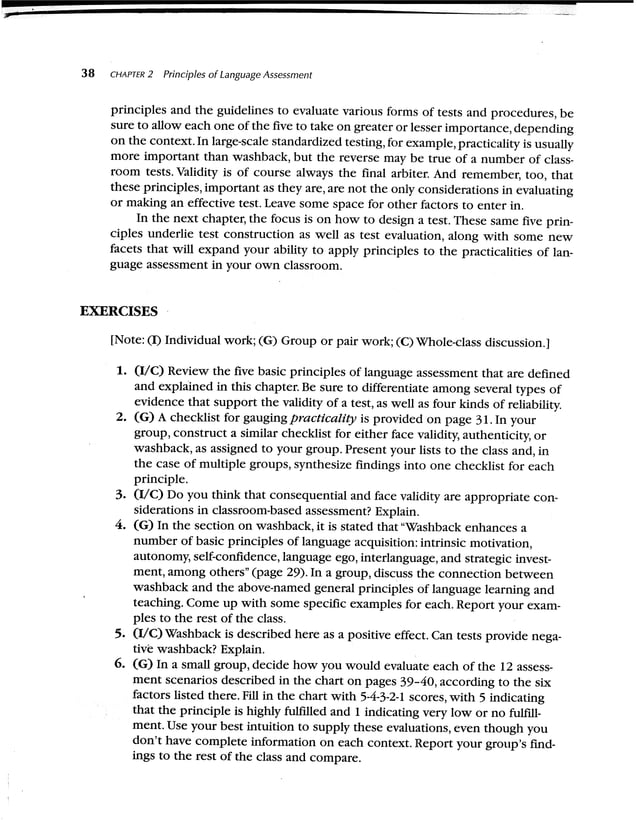 Principles of Language Assessment | PDF