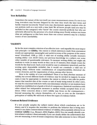 Principles of Language Assessment | PDF