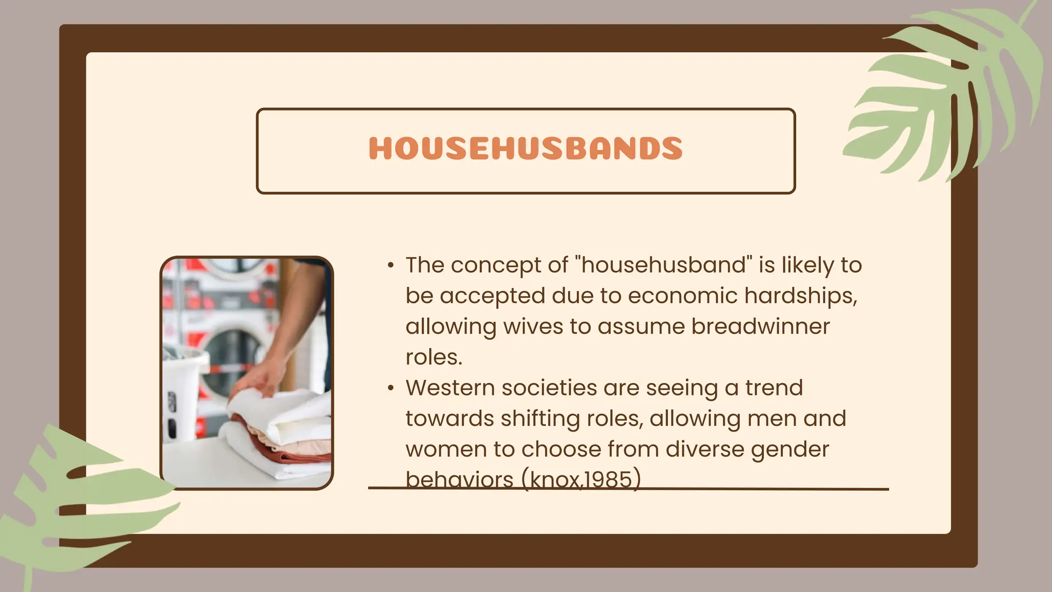 the Husband rolesBrown Aesthetic Cute Group Project Presentation | PPT