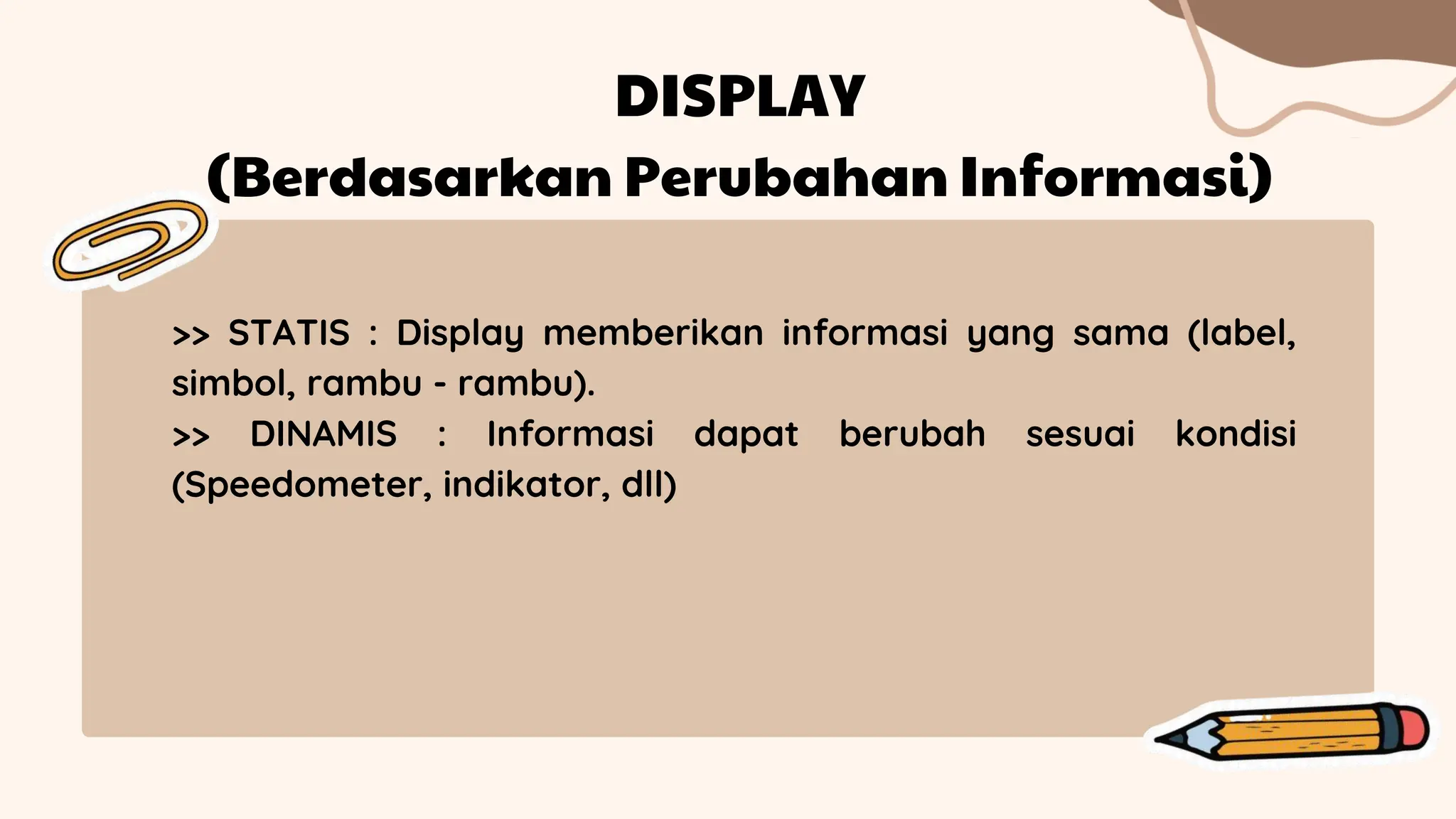 ergonomi display dan kontrol | PPTX