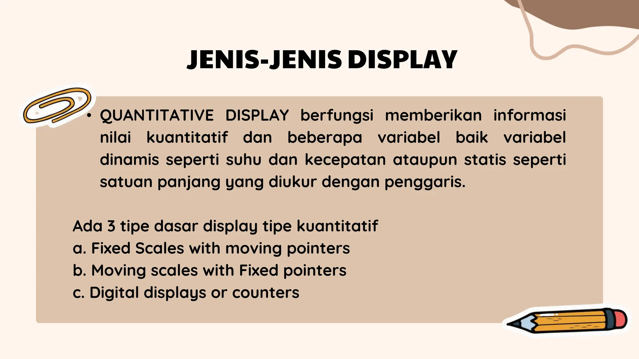 ergonomi display dan kontrol | PPTX