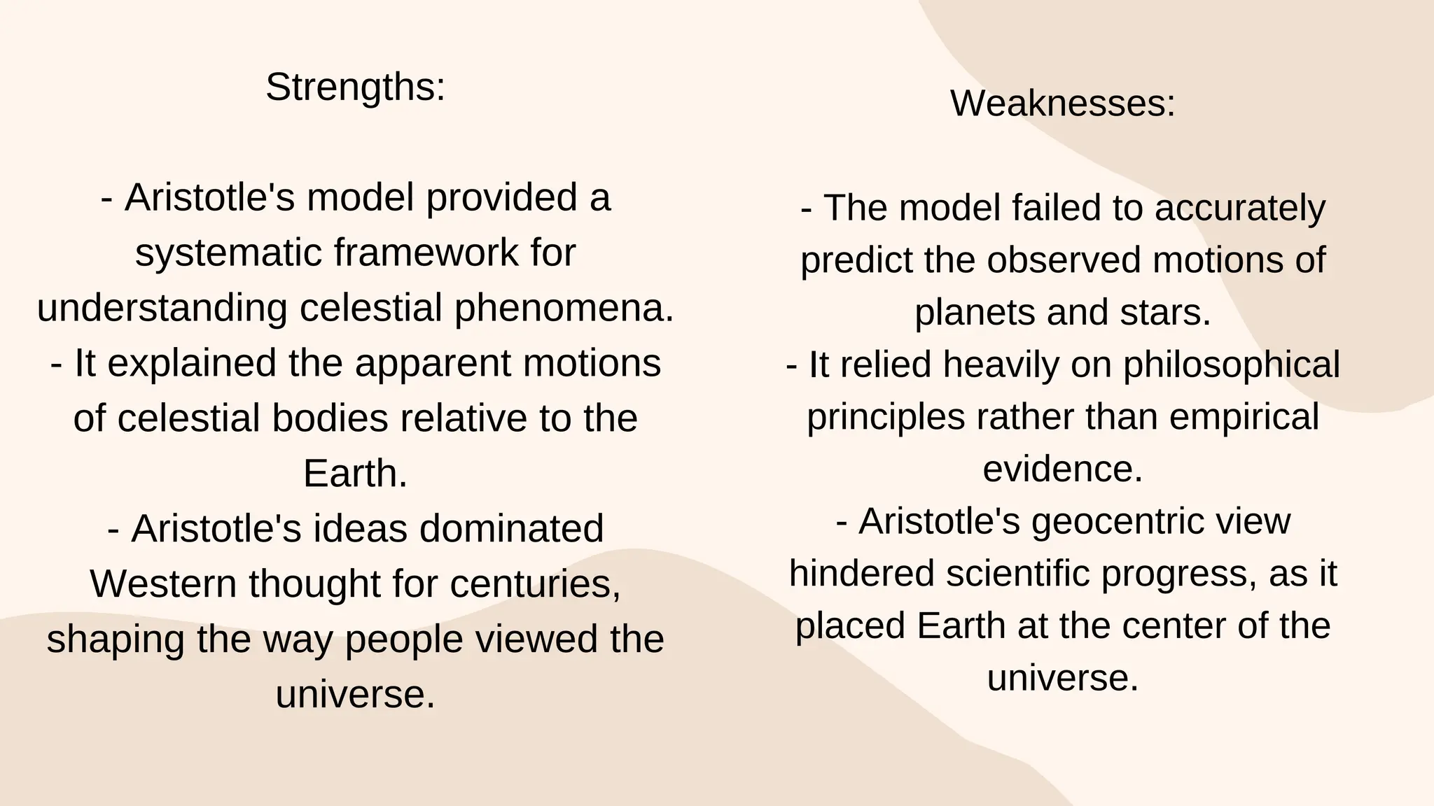 Aristotle model grade 11 in physical science | PDF