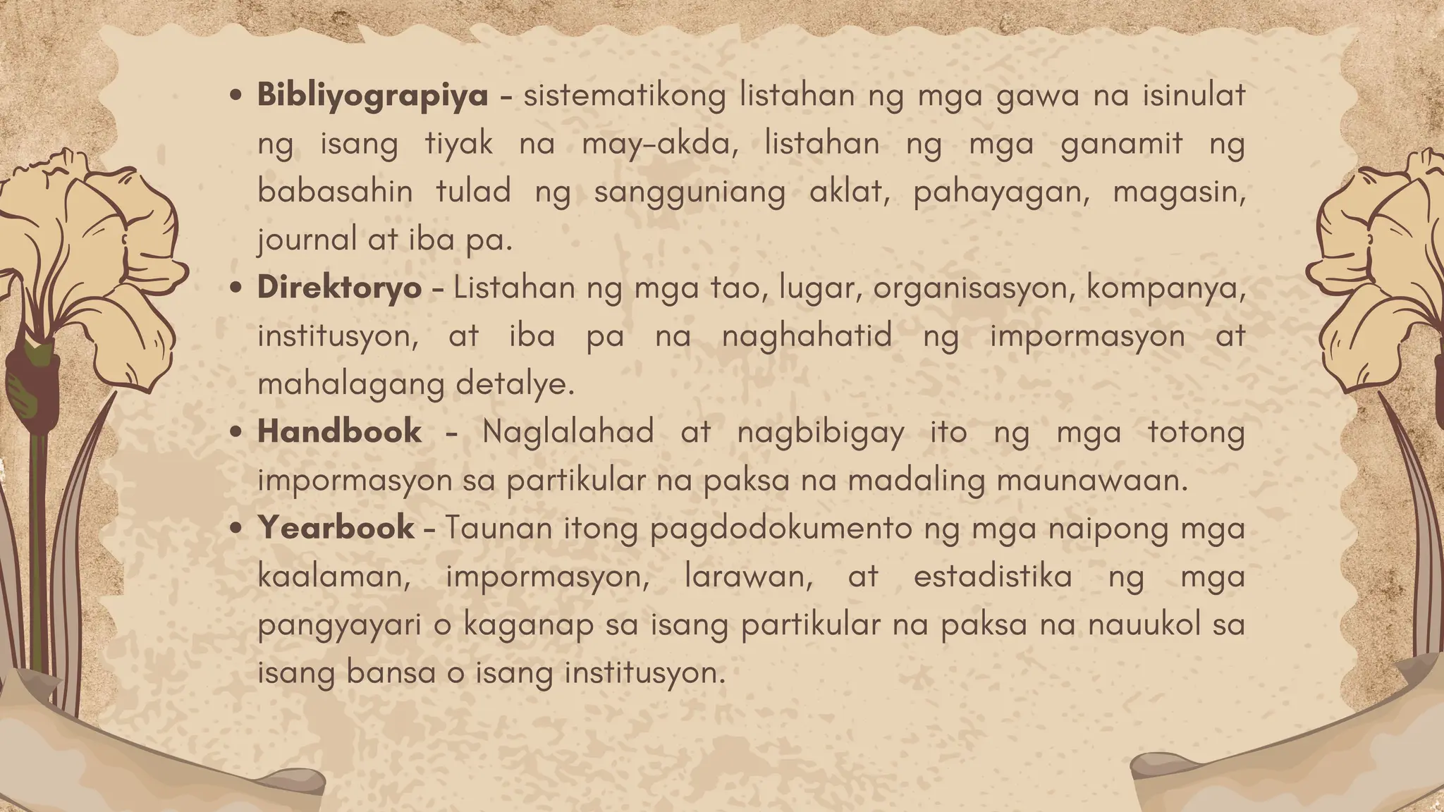 Reperensyal na pagsulat Brown and Beige Aesthetic Vintage Group Project ...