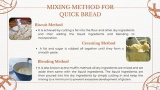Power point presentation of the lesson: Quick Breads | PDF