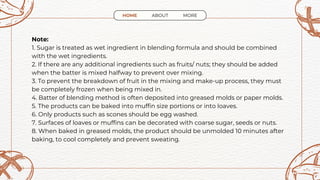 Power point presentation of the lesson: Quick Breads | PDF