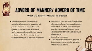 The 6 types of Adverb by Abrielle G. Algar and Khezzha Jireh A. Ucab | PDF