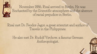 Jose Rizal travel and studies abroad presentation | PDF