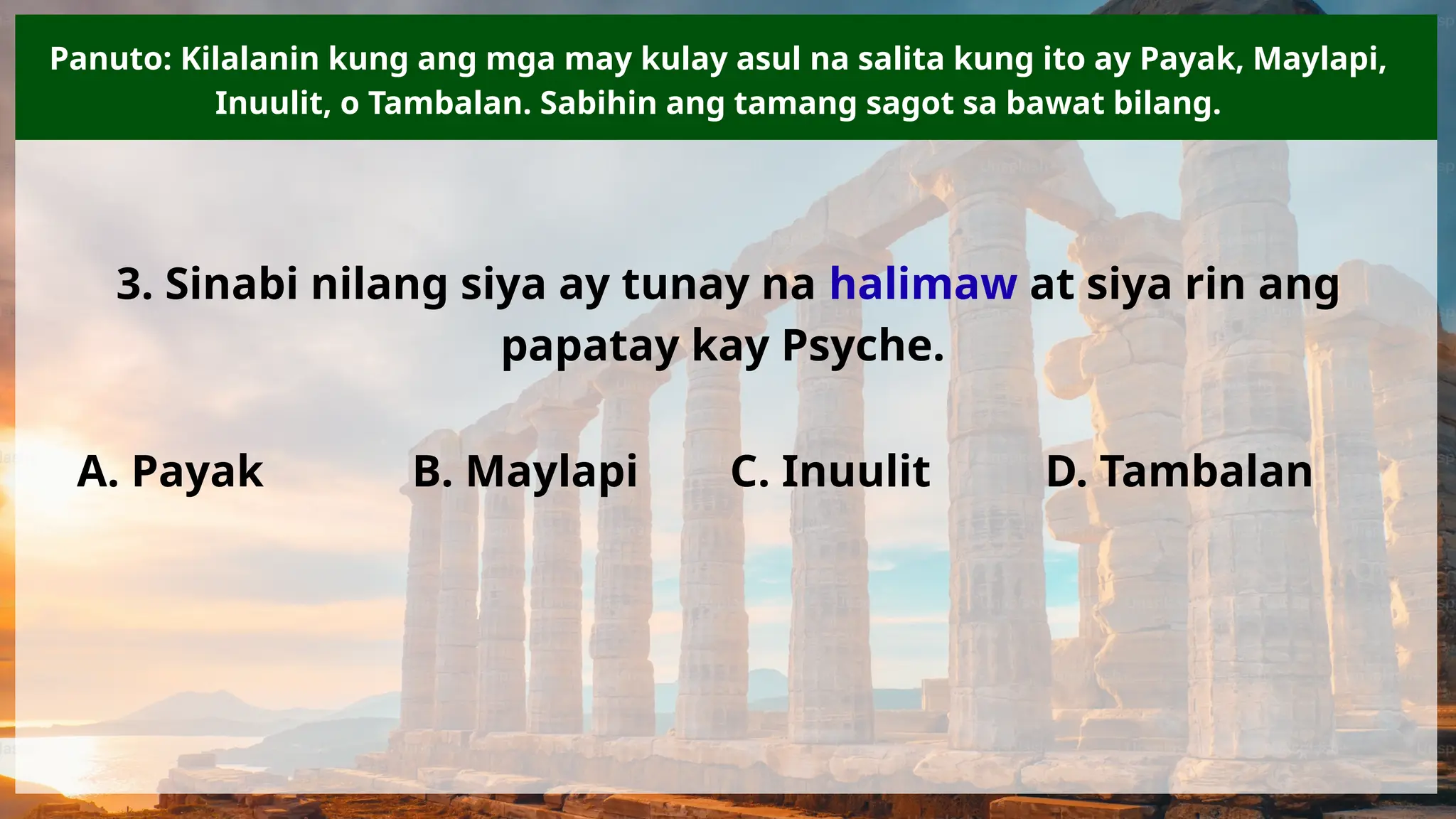 Reviewer sa Filipino Module 1 (Mitolohiya, mga pangatnig at iba pa) | PPTX