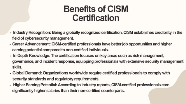 What is CISM ? A Comprehensive Guide | PDF