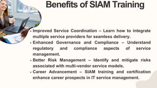 What is Service Integration and Management (SIAM)? | PDF