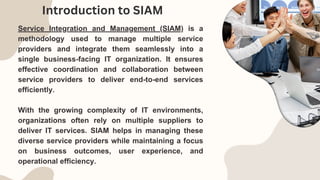 What is SIAM ? A Comprehensive Guide | PPT