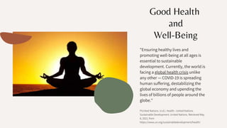Good Health and Well-Being | PDF