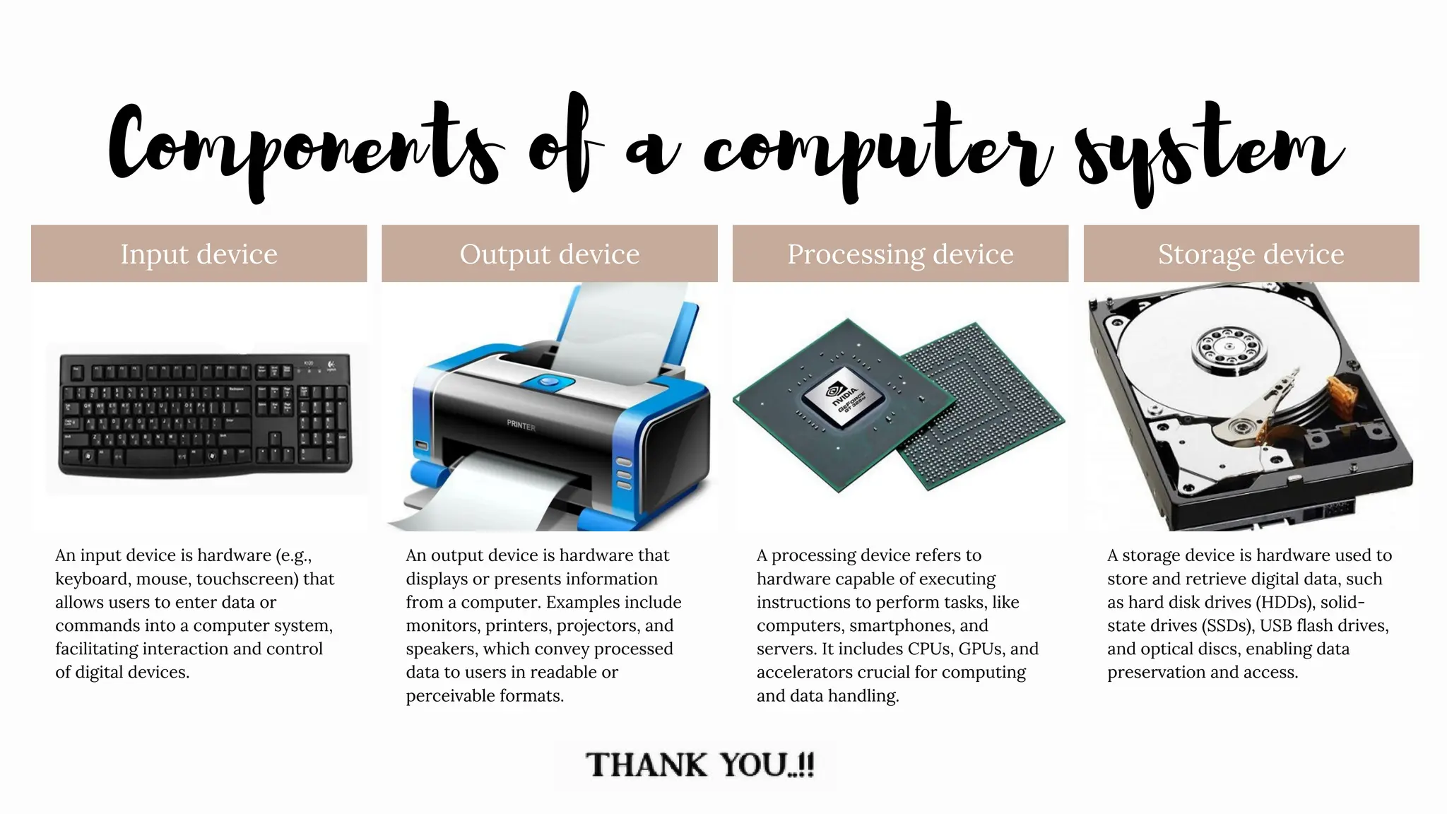 Computer and it's components presentation | PDF