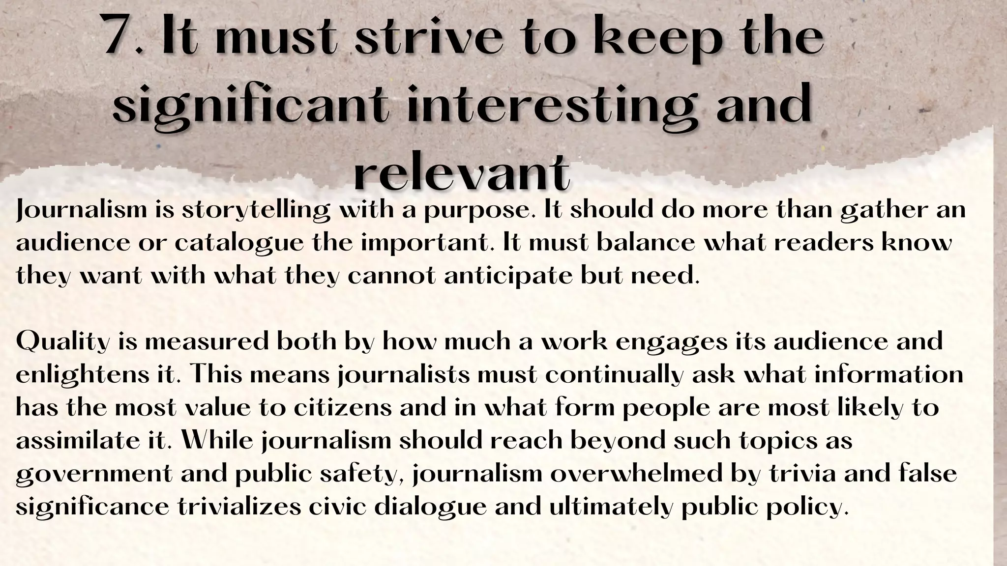 Principles of Journalism | PDF